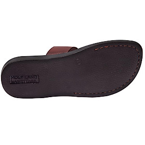 Holy Land Market Unisex Adults/Children Genuine Leather Biblical Sandals/Flip Flops/Slides/Slippers (Jesus) Suede IV