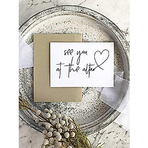 Groom Card From Bride on Our Wedding Day Stationery, See You At The Altar, Husband To Be Letter, Love Gift For Him from Wife, Marry You Vows