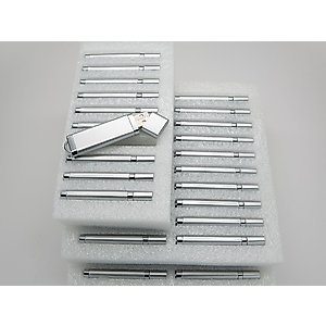50 512MB Flash Drive - Bulk Pack - USB 2.0 SnapCap Design in Metallic Silver