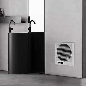 AC Infinity Room to Room Fan 8”, Two-Way Airflow Through-the-Wall Fan with Temperature Controller, Precise 10-Speed Quiet In-Wall Vent Fan for Kitchen, Laundry Room, and Workshops