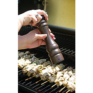 Zassenhaus Berlin Pepper Grinder Mill, 7.1-Inch, Dark Stained