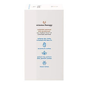 Aveeno Baby Eczema Therapy Soothing Bath Treatment for Relief of Dry, Itchy & Irritated Skin,Made with Natural Colloidal Oatmeal, Fragrance-Paraben-, Steroid- & Tear-Free, 10 ct ( Packaging May Vary )