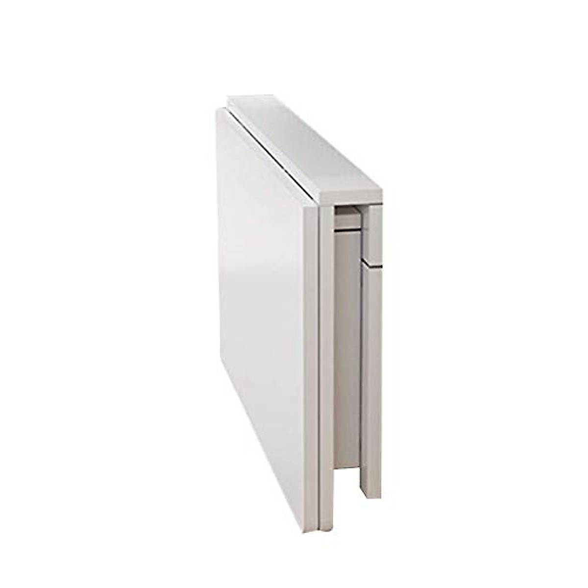 PIBM Stylish Simplicity Shelf Wall Mounted Floating Rack Table Laptop Stand Desk Foldable Solid Wood Storage Kitchen Multifunction Save Space Bearing Strong,8 Sizes, White ,