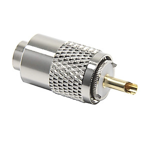 RFAdapter PL259 Coax Connectors, 5 Pack PL-259 UHF Male Solder Connectors with UG-175 Reducer Teflon Material for RG-58, RG-213, LMR195, RG142