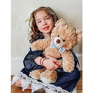 itkidboy Toddler Baby Girl Clothes Long Sleeve Dress Ruffle Denim Skirt Lace Hem Princess Party Dress Outfits Set 2-3T Blue