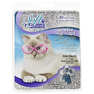 Feline Soft Claw Nail Caps M Blu Sprk