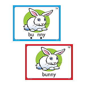 Super Duper Publications | Syllable Drilling Fun Deck Flash Cards for Speech-Language Pathologists | Educational Learning Resource for Children