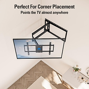 Mounting Dream Long Arm TV Wall Mount for Most 42-90 Inch TV, 40 Inch Extension TV Mount Swivel and Tilt, Full Motion Mount Fits Max VESA 800x400mm, 150 lbs. Loading, 16”,18”, 24” Studs