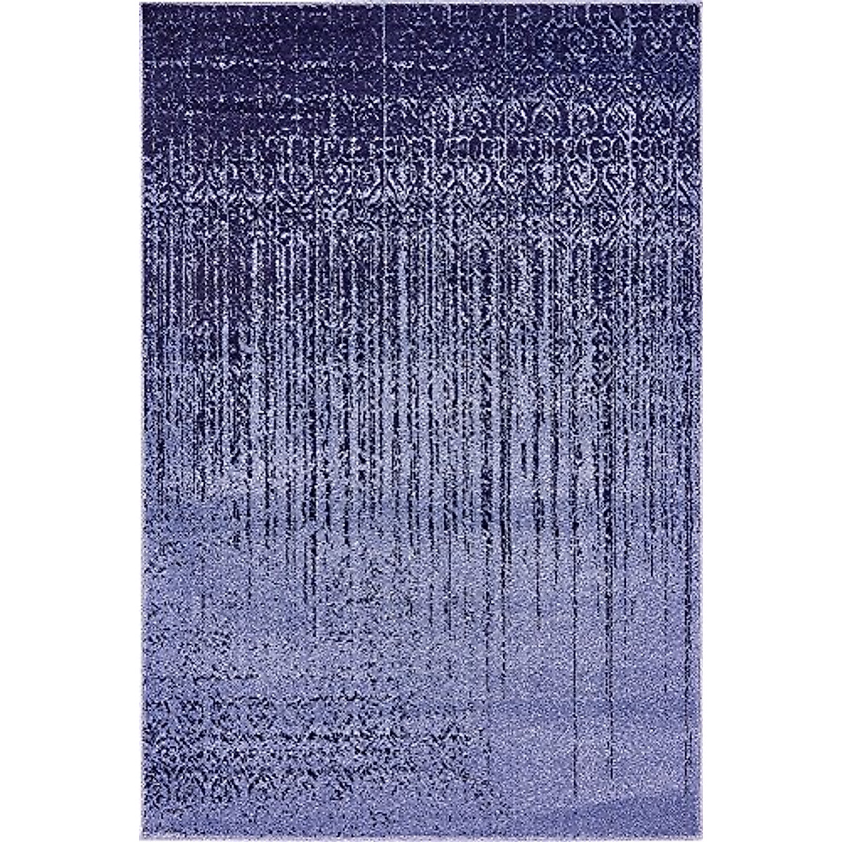 Unique Loom Del Mar Collection Area Rug-Transitional Inspired with Modern Contemporary Design, Rectangular 4' 0" x 6' 0", Blue/Navy Blue