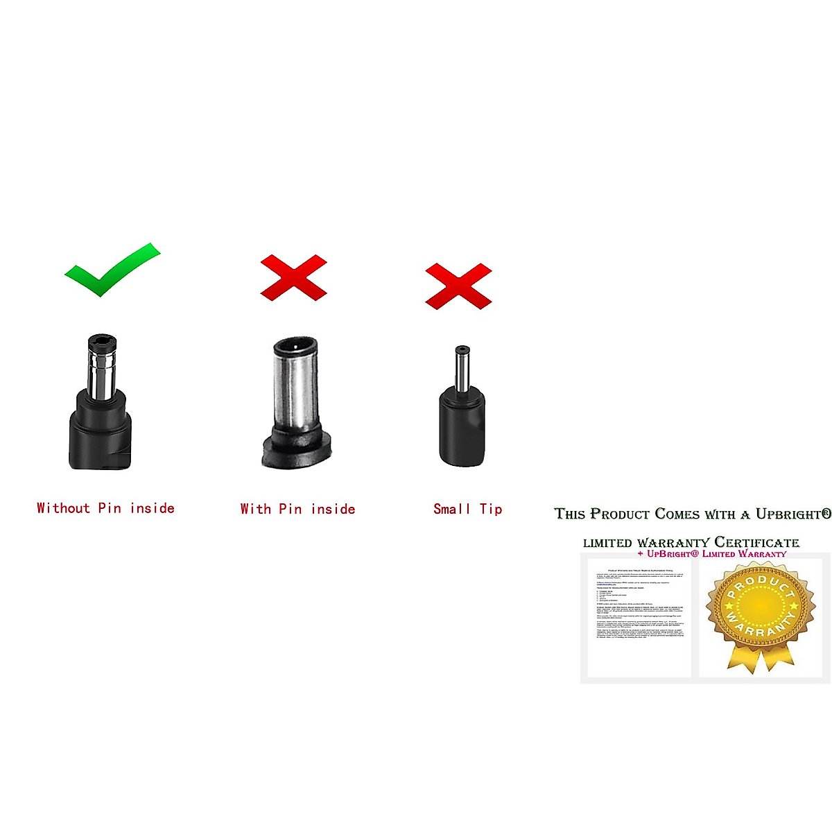 UpBright 12V AC/DC Adapter Compatible with Arcade1up Game Machines Arcade 1up Fits All Riser Cocktail Tables & CounterCade Counter Cade Ms Pac-Man Pacman Table Machine 12VDC 3A Power Supply Charger