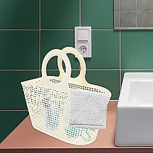 Zerodeko Portable Shower Caddy Basket: 2Pcs Toiletry Organizer Bin with Handles for Bathroom Kitchen Garden Cleaning Supplies