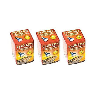 (3 Pack) Fluker's Basking Spotlight Bulbs for Reptiles - 60 Watt