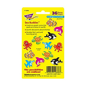 TREND enterprises, Inc. Sea Buddies Mini Accents Variety Pack, 36 ct