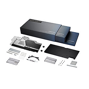 Phanteks (PH-GB6900ASSRX_BK01_BP) Glacier G6000 Strix for ASUS ROG Strix & TUF RX 6800/6900, Nickel-Plated, Acrylic, Aluminum Cover Plate, Digital-RGB, Full-Cover Water Block with Backplate - Black