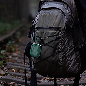 Valkit Compatible Airpods Pro Case Cover for Men, Hard Shell Rugged Shockproof Case Cool Armor Air Pod Pro Case Protective Cover Women with Keychain iPod Pro Skin for Airpod Pro 2019, Green