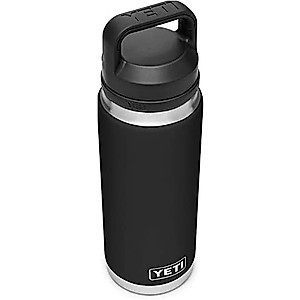 YETI Rambler 36 oz Bottle, Vacuum Insulated, Stainless Steel with Chug Cap, Black