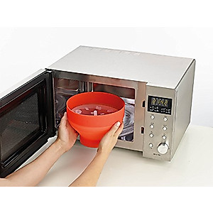 Lekue Microwave Popcorn Popper/ Popcorn Maker, Red