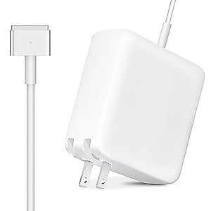 Mac Book Pro Charger Replacement for Mac Pro 13-Inch 2012-2016 Retina Display Ac 60W 2 T Connector Power Adapter, Laptop Charger Compatible with Mac Pro/Mac Air（Late 2012-2017）