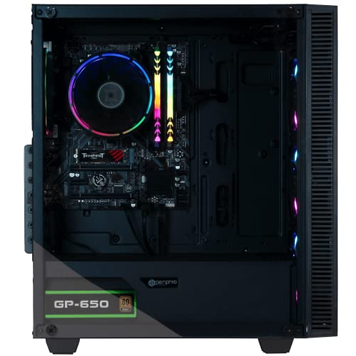 Periphio Terra Prebuilt Gaming PC - AMD Radeon Vega 8 Graphics | Ryzen 7 5700G (4.6GHz Turbo) | 1TB M.2 NVMe SSD | 16GB DDR4 RAM | Windows 10 Gaming Desktop Computer | WiFi + BT