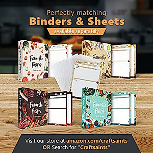 Recipe Sheet Protectors 8.5x11'' for Recipe Binder (25 Sleeves) Top-Loading Plastic Sleeves, Clear Sheet Protectors for 3 Ring Binder, Convenient Refill for Recipes (25 Pack, 8.5 x 11'' - 1 Pocket)