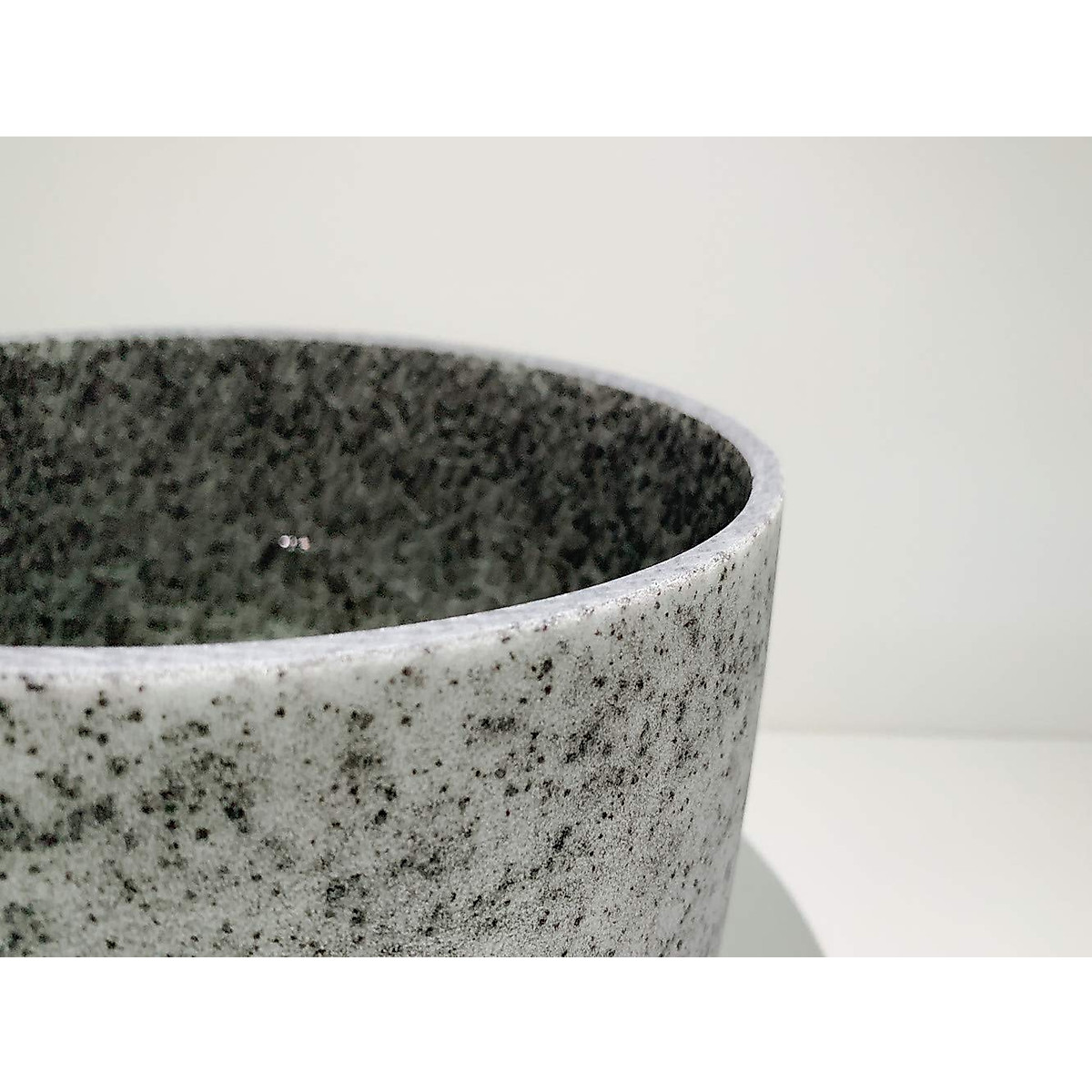 Obsidian Gemstone Fusion Crystal Singing Bowl A Third Eye Chakra 8 inch with Free Rubber Mallet or Suede striker and O ring