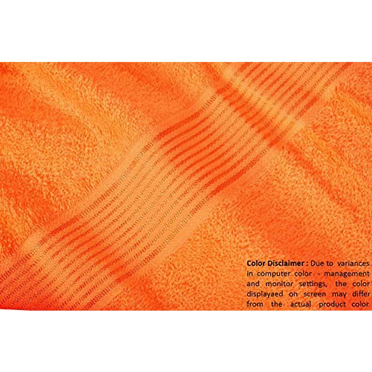 Belizzi Home Ultra Soft 6 Pack Cotton Towel Set, Contains 2 Bath Towels 28x55 inch, 2 Hand Towels 16x24 inch & 2 Wash Coths 12x12 inch, Ideal for Everyday use, Compact & Lightweight - Orange