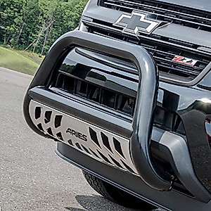 ARIES B35-4001 3-Inch Black Steel Bull Bar, No-Drill, Select Avalanche, Silverado, Suburban, Tahoe, Sierra, Yukon, XL