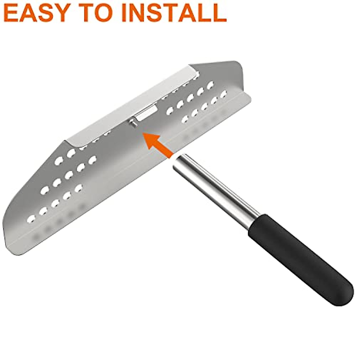 Pizza Ovens Door for Ooni Koda 12 Gas Pizza Oven, Heavy Duty Outdoor Pizza Oven Wind Guard with Handle & Ventilation Holes, BBQ Grill Accessories for Roast Meat, Fish or Steak