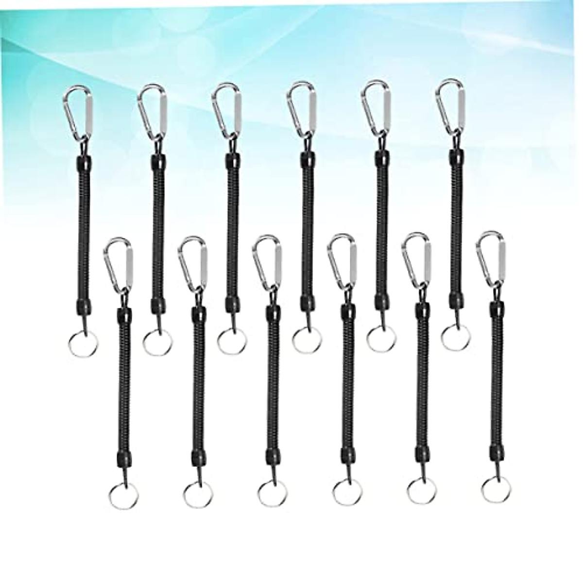 DOITOOL 24 pcs Lanyard for Phone for Cell Phone Fishing Lanyard Cellphone Lanyard Fishing Gear Tool Retractable Fishing Ropes Safety Boating Rope Security Gear Tools Key Rings Keychains