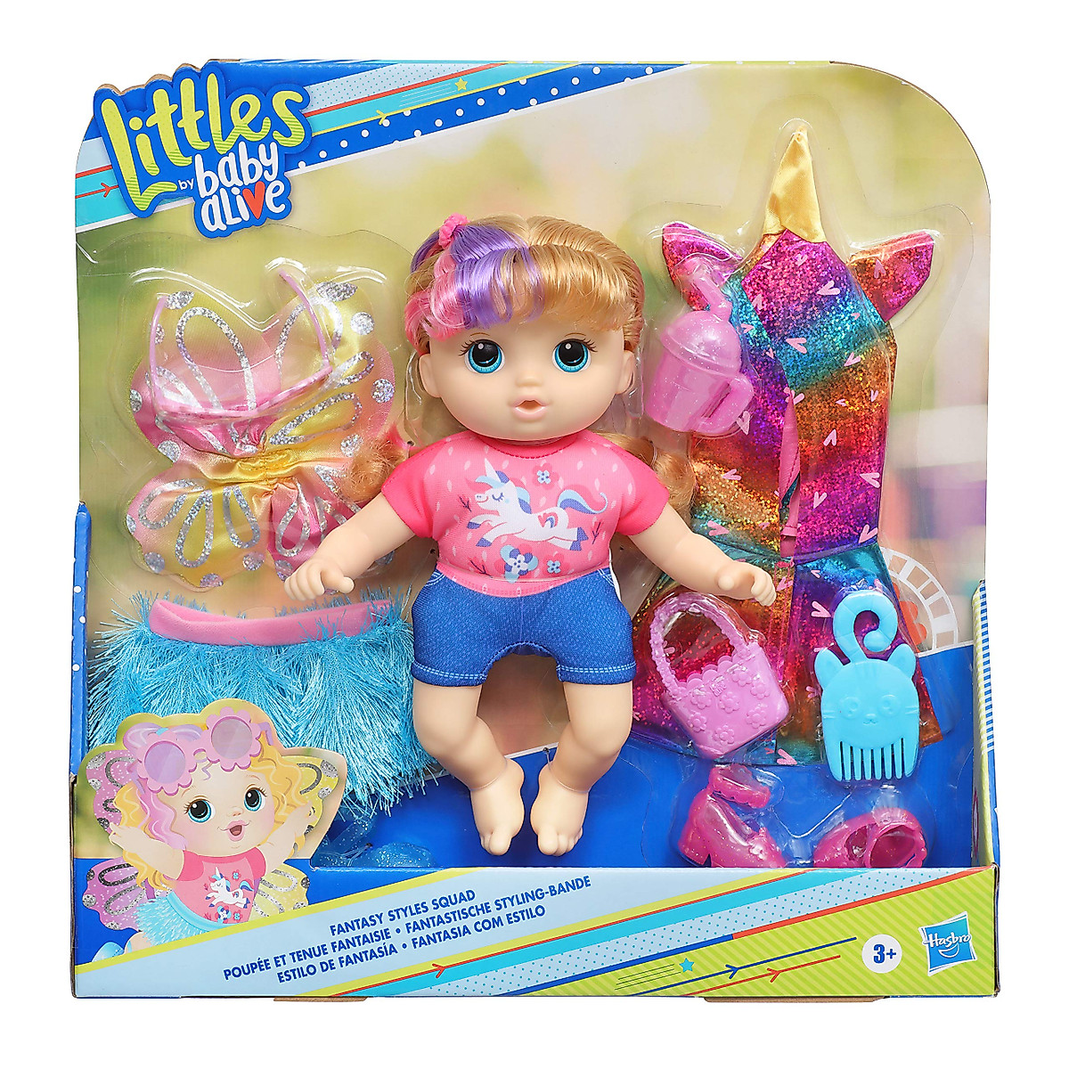 Baby Alive Littles, Fantasy Styles Squad Doll, Little Kiera, Fairytale Accessories, Wavy Blonde Hair Toy for Kids Ages 3 Years and Up (Amazon Exclusive)