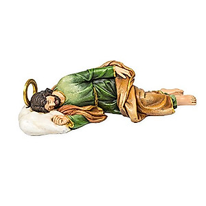 Joseph's Studio by Roman - Sleeping St. Joseph Figure, Life of Christ, Renaissance Collection, 2.25" H and 8.25" W, Resin and Stone, Religious Gift, Decoration