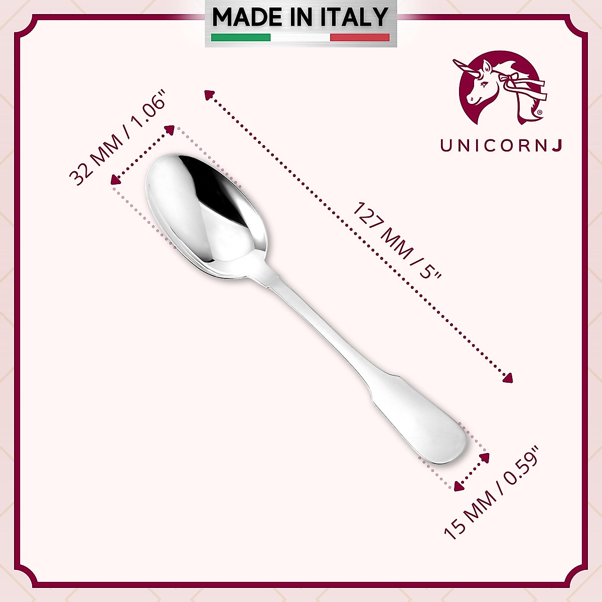 Sterling Silver Baby Spoon Fiddle Pattern Keepsake Engraveable Plain