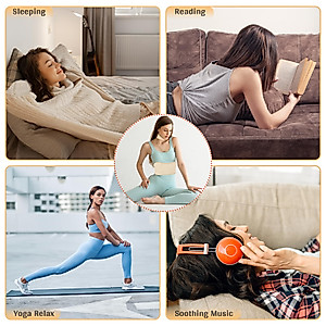 4 PCs Castor Oil Wrap- Reusable Castor Oil Packs Kit Adjustable Elastic Castor Oil Cloth Safe Organic German Cotton Plus Size for Belly, Waist, Back and Neck