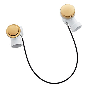 Signature Hardware 446732 PVC Cable Drain and Overflow for 17" - 22" Deep Alcove Tubs