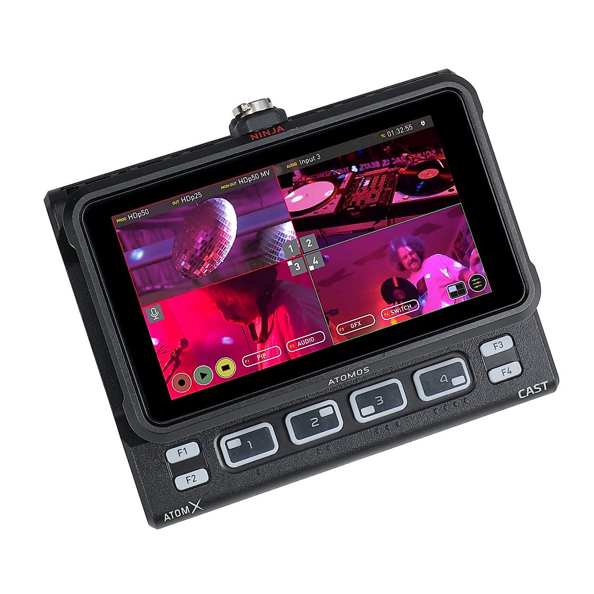 Atomos Ninja V 5" HDMI Recording Monitor with AtomX CAST Switcher Bundle