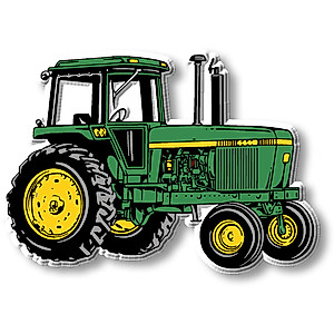 Green & Yellow Tractor Magnet Setof 4 by Classic Magnets, Collectible Souvenirs Made in The USA