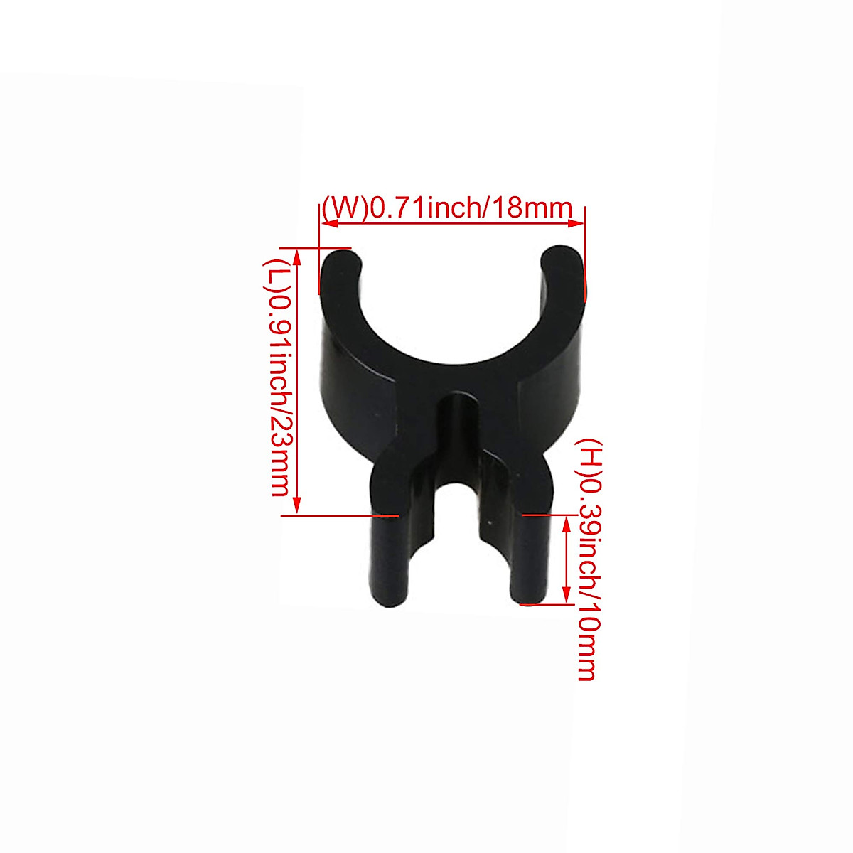 Lovermusic Black 2.3x1.8cm ABS French Horn Pencil Clip Trumpet Pen Clip Holder Musical Instruments Pack of 5