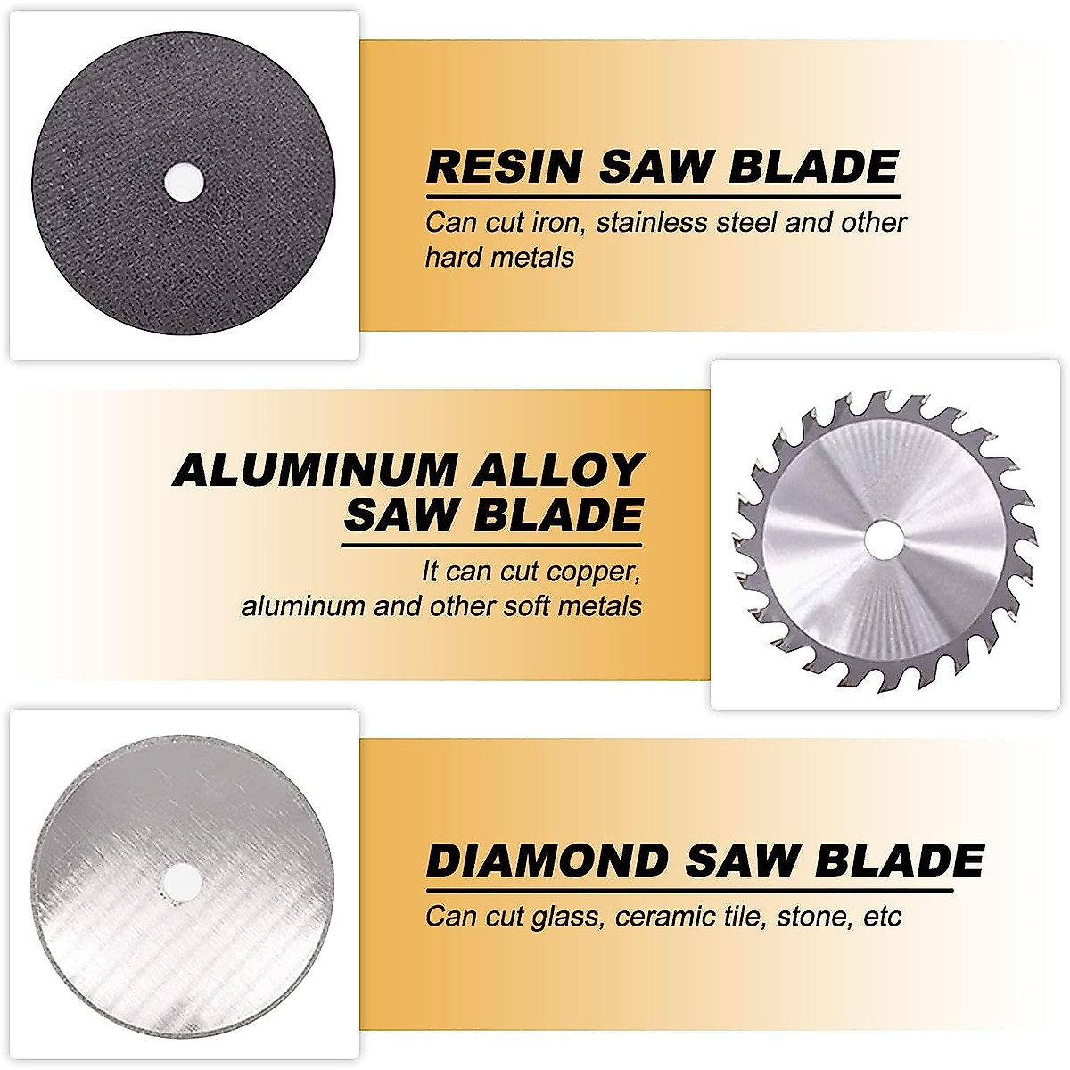 Yaegoo 4" Mini Table Saw, 60W 110V Portable Miter Saw Hobby Table Saw Bench Electric Cutting Machine for DIY Handmade Woodworking Crafts, 3 Blades