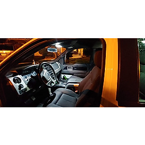 Fyre Flys White LED Interior Lights for 2009-2014 Ford F150 F-150 9 Piece 6000K Super Bright 3014 Series SMD Package Kit and Install Tool
