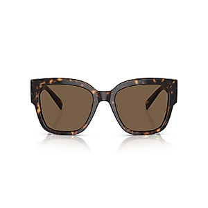 Versace VE 4437U 108/73 Havana Plastic Square Sunglasses Brown Lens