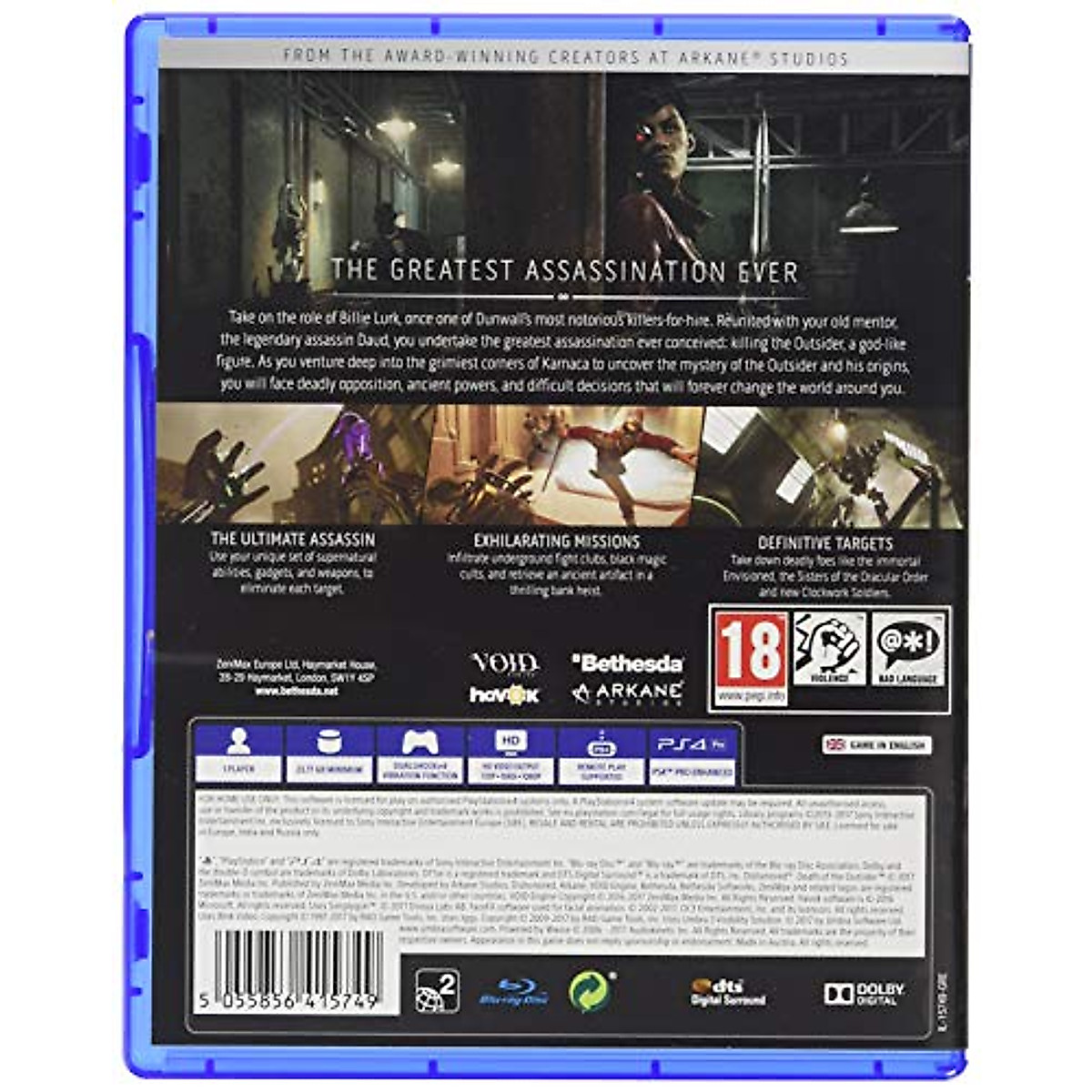 Dishonored Death of the Outsider - PS4 (PS4)