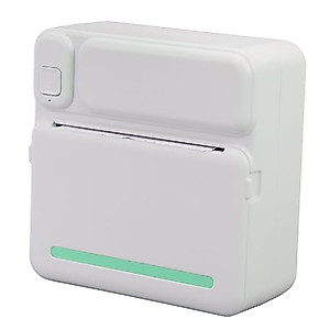 FUZHUI Mini Thermal Sticker Printer - Portable Inkless APP Phone Printer for Mini DIY Study Notes & Receipts (Green)