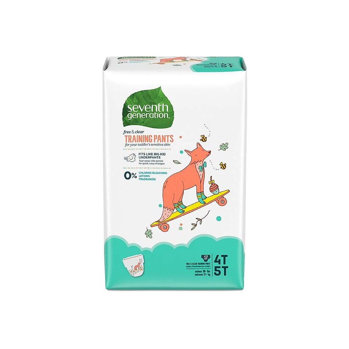 SEVENTH GENERATION TRAINING PANTS,4T-5T, 17 CT8