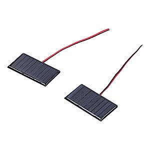 Joyzan Solar Panel Module, Polysilicon Micro Glue Power Solars Cell Photovoltaic Module DIY System Kits for Low Power Electrical Appliances Toys Advertising Household Lights Electric Fans