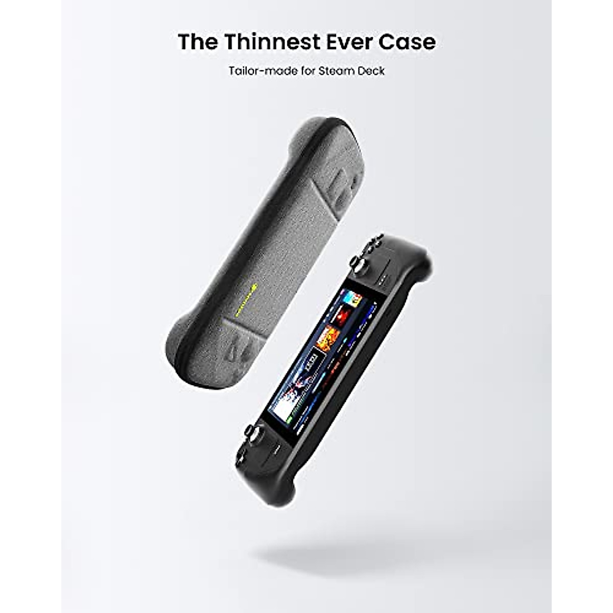 tomtoc Carrying Case Compatible with Steam Deck, Protective case, Hard Portable Travel Carrying bag for Steam Deck Console & Accessories, Shockproof, Travel friendly