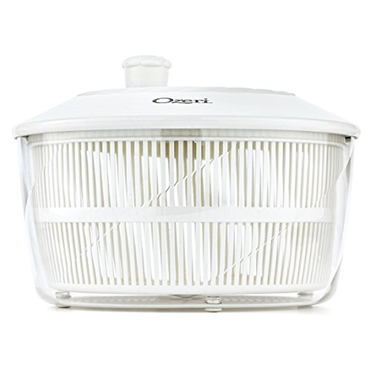 Ozeri Italian Made Fresca Salad Spinner and Serving Bowl, BPA-Free,White