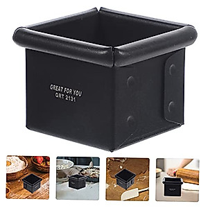 COLLBATH Square Toast Mold Mini Tart Pans for Baking Mini Toast Roaster Pan with Lid Practical Toast Pan Kitchen Bread Pan Toast Baking Mold Non Stick Aluminum Alloy Nonstick Baking Sheets