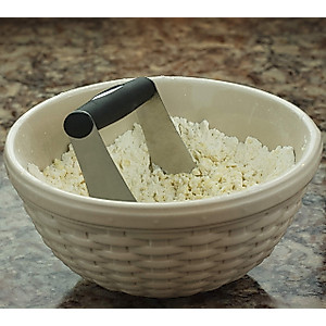 Cestari Professional Pastry Cutter - Heavy Duty Dough & Pastry Blenders - 4 Thick Blades - Soft Grip Handle - Pie Making Tools - 304 Stainless Steel - Lifetime Replacement Warranty