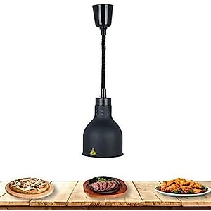 Commercial Food Hanging Heat Lamp,Food Service Pendant for Restaurant Heating Lamp Retractable Buffet Food Heat Lamp Warmer Lamp,1pack