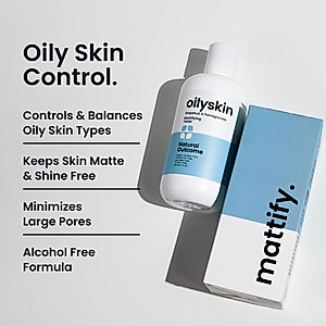 Natural Outcome Oily Skin Face Toner | Purifying Astringent Facial Toner | Naturally Keeps Skin Matte & Shine Free | Minimizes Appearance of Pores While Keeping Skin Hydrated with Aloe Vera | 8 oz